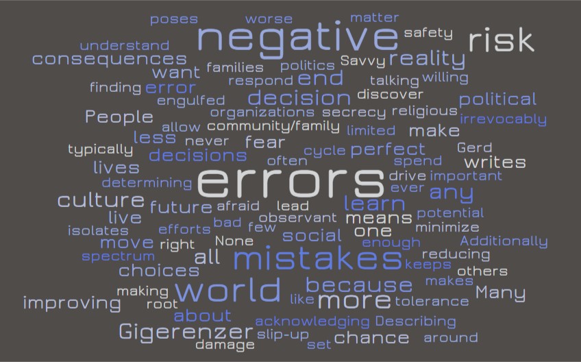 Negative Error Cultures – Novel Learning