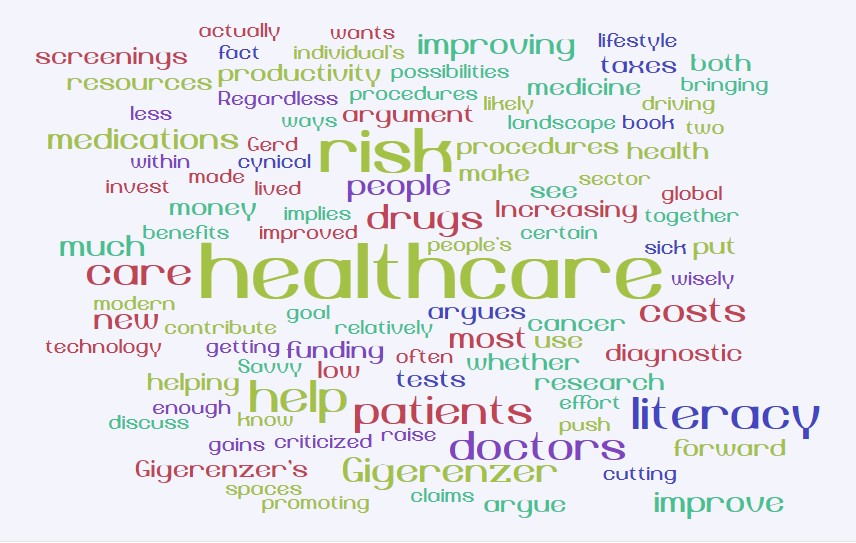 Risk Literacy & Reduced Healthcare Costs – Novel Learning