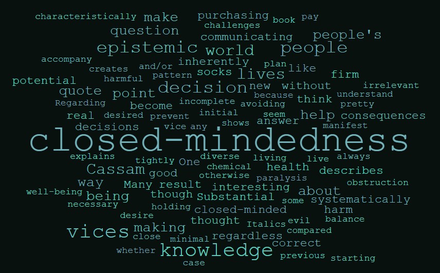 Closed-Mindedness – Novel Learning