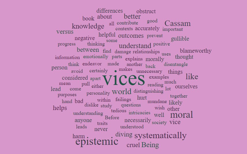 Moral Vices Versus Epistemic Vices – Novel Learning