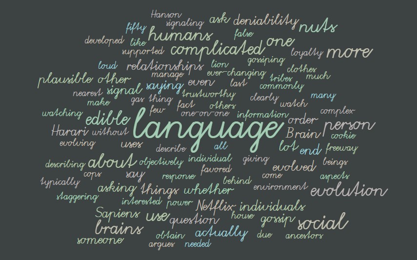 More on Human Language and Gossip – Novel Learning